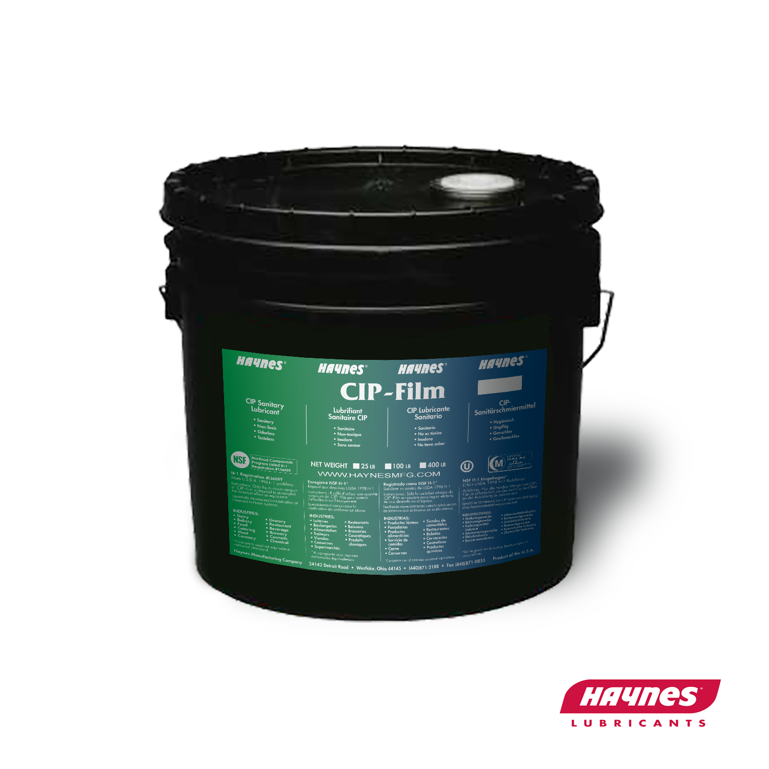Haynes CIP-Film (25 lbs. Pail) – Haynes Manufacturing